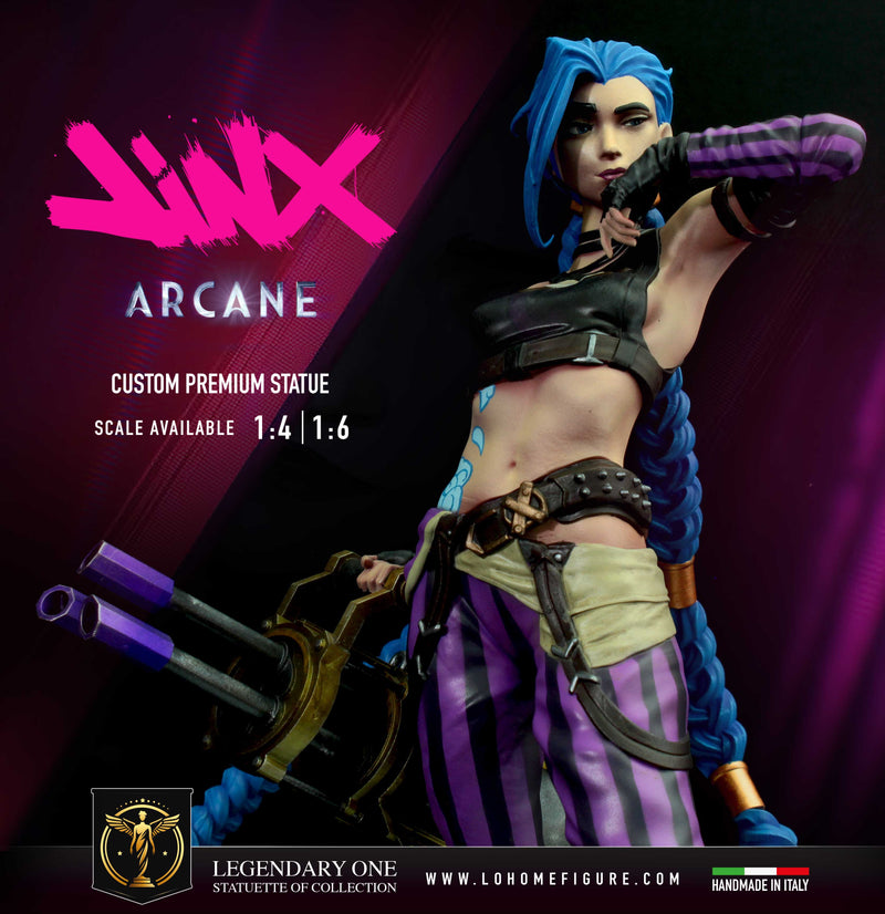 Jinx Figure - Arcane Collectible Statue - Jinx League of Legends ...