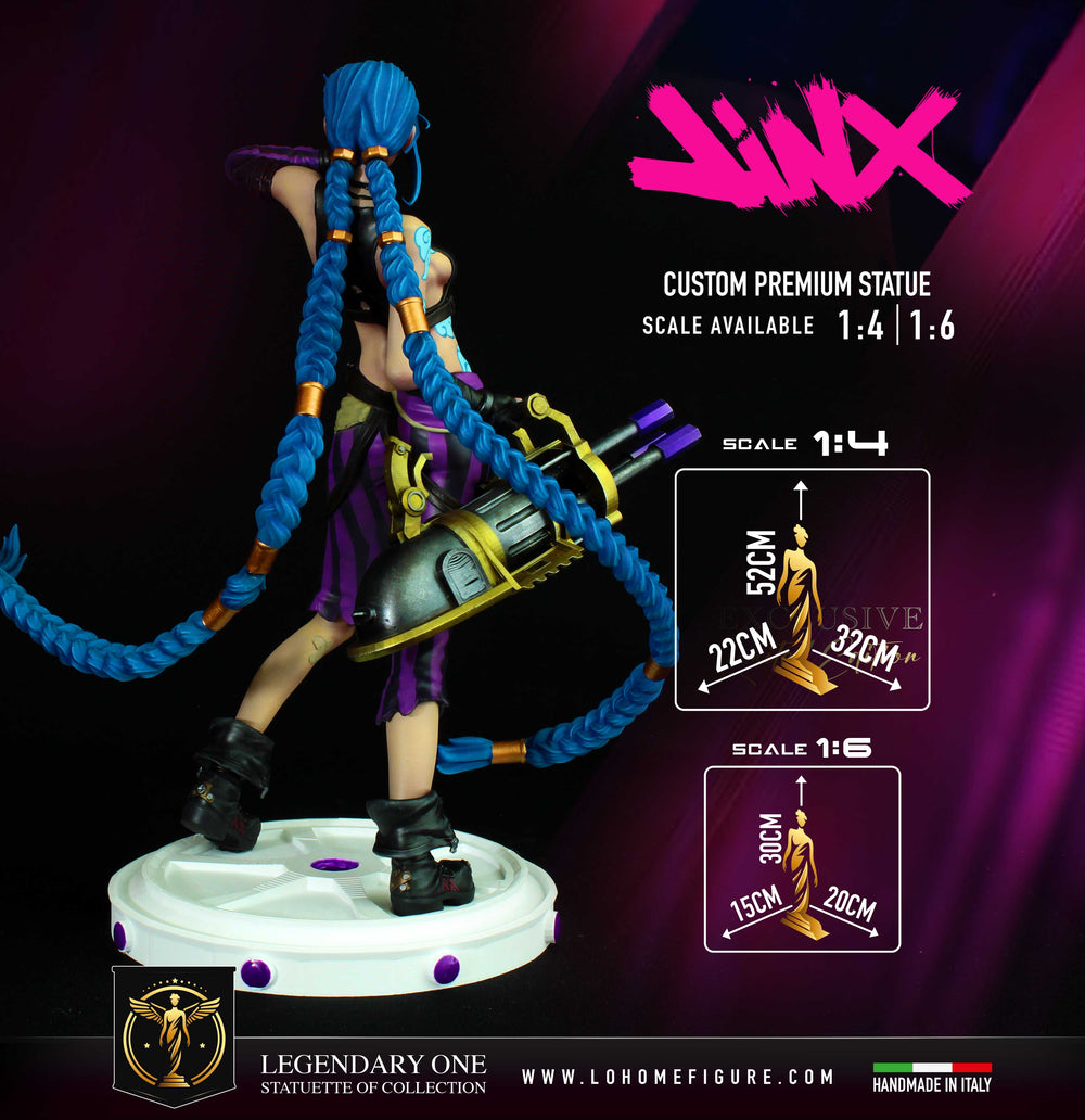 Jinx Figure - Arcane Collectible Statue - Jinx League of Legends ...